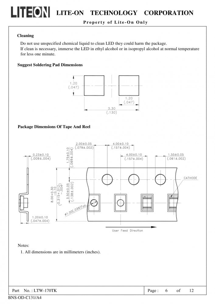LTW-170TK datasheet page 7