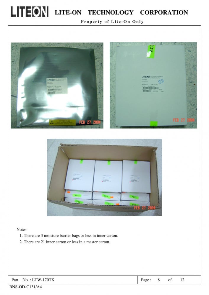 LTW-170TK datasheet page 9