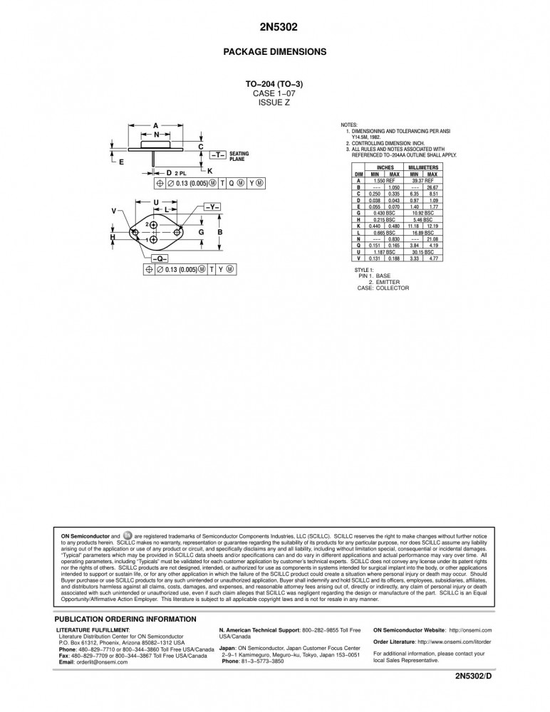 2N5302 technical document page 5