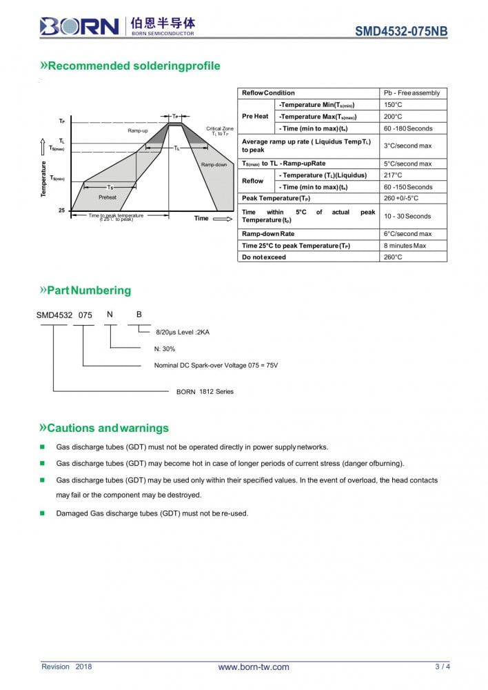 SMD4532-075NB datasheet page 3