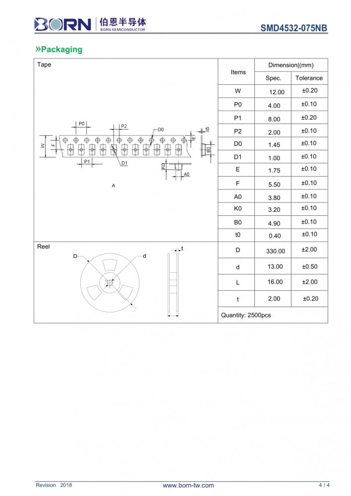 SMD4532-075NB datasheet page 4