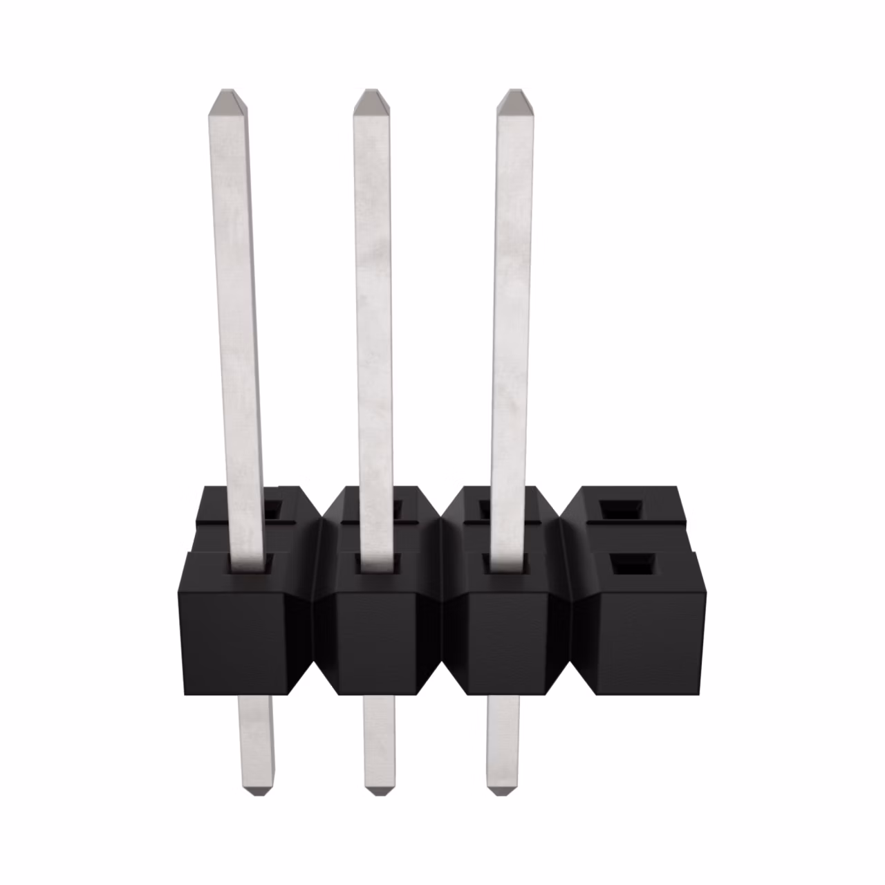 C-Grid Header, 2.54mm Pitch, Through Hole, Dual Row, Vertical, 8 Circuits, Circuits 1, 3, 5, 7, and 8 Voided, 2.54µm Tin (Sn) Plating, Tube Packaging, Lead-Free for sale