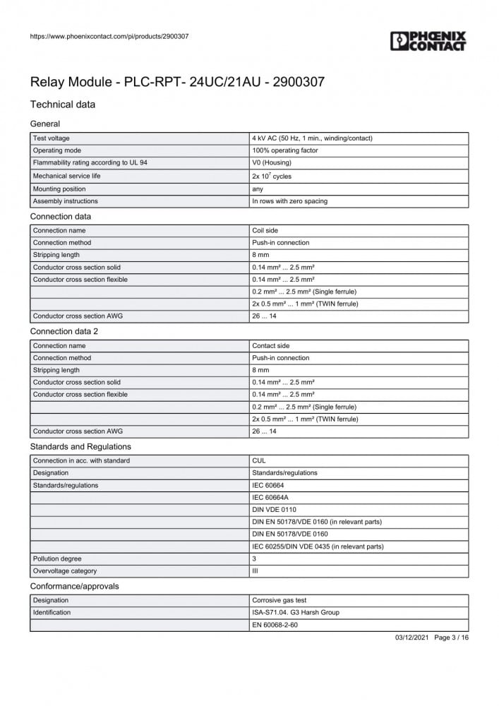 Phoenix Contact 2900307 document page 3