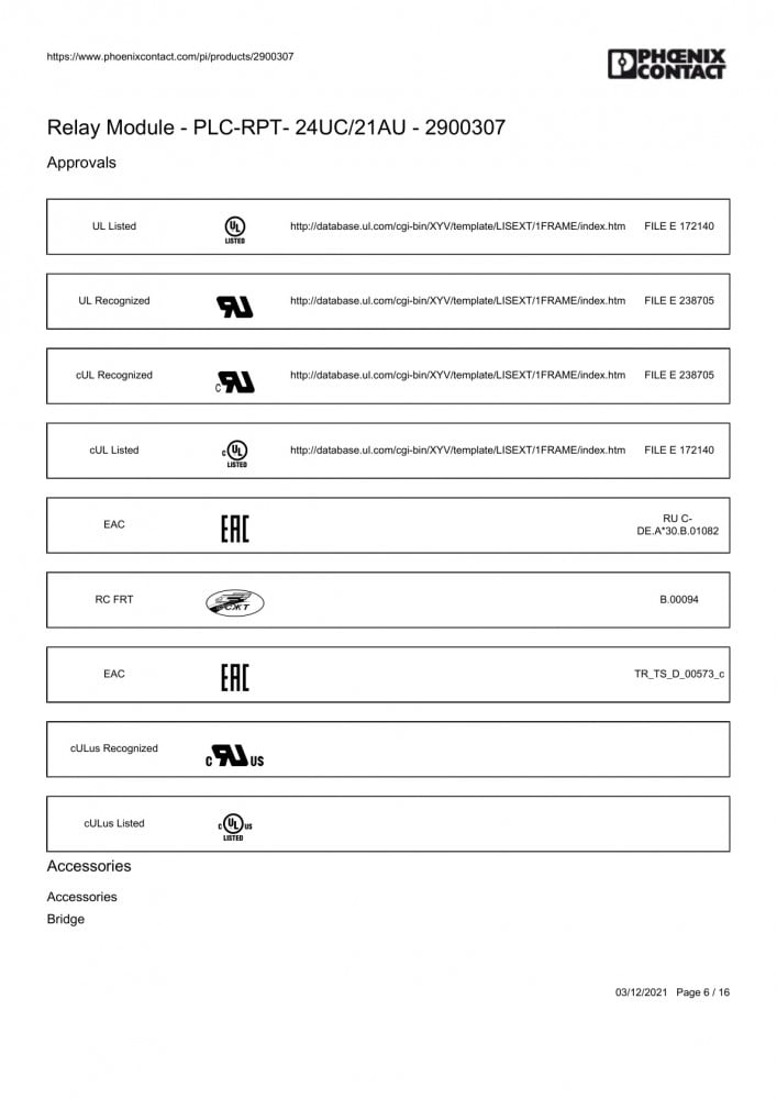 Phoenix Contact 2900307 document page 6
