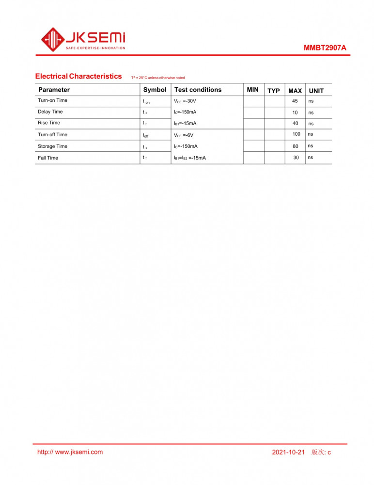 MMBT2907A datasheet page 2