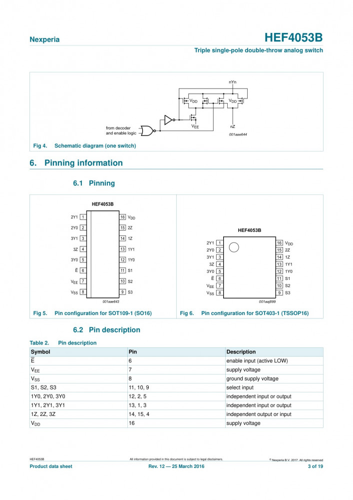 HEF4053B technical document page 3