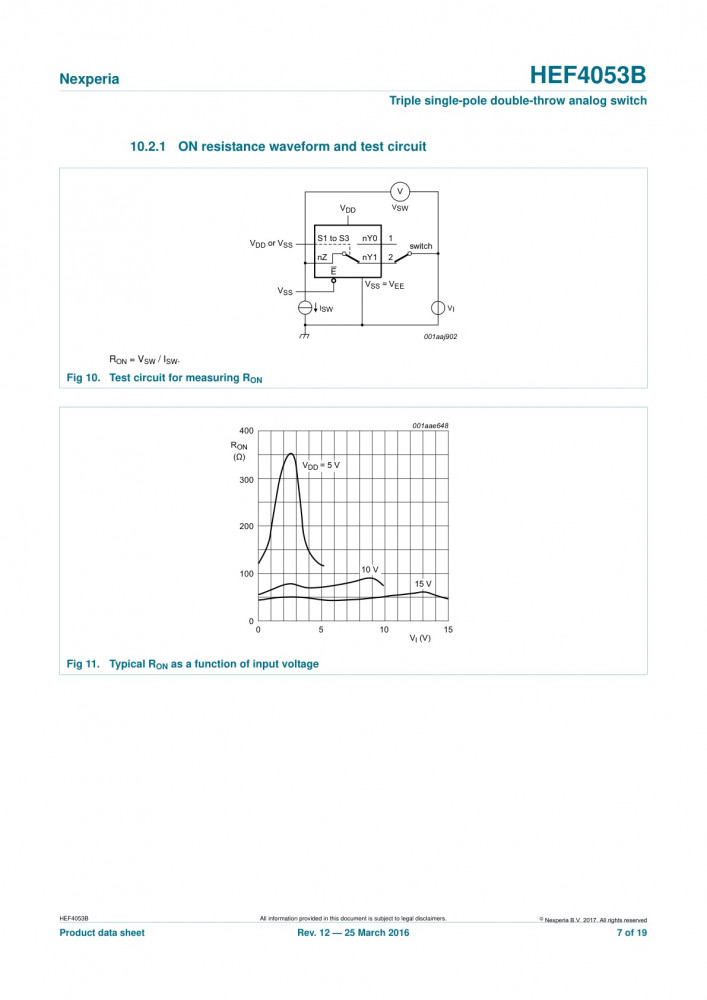 HEF4053B technical document page 7