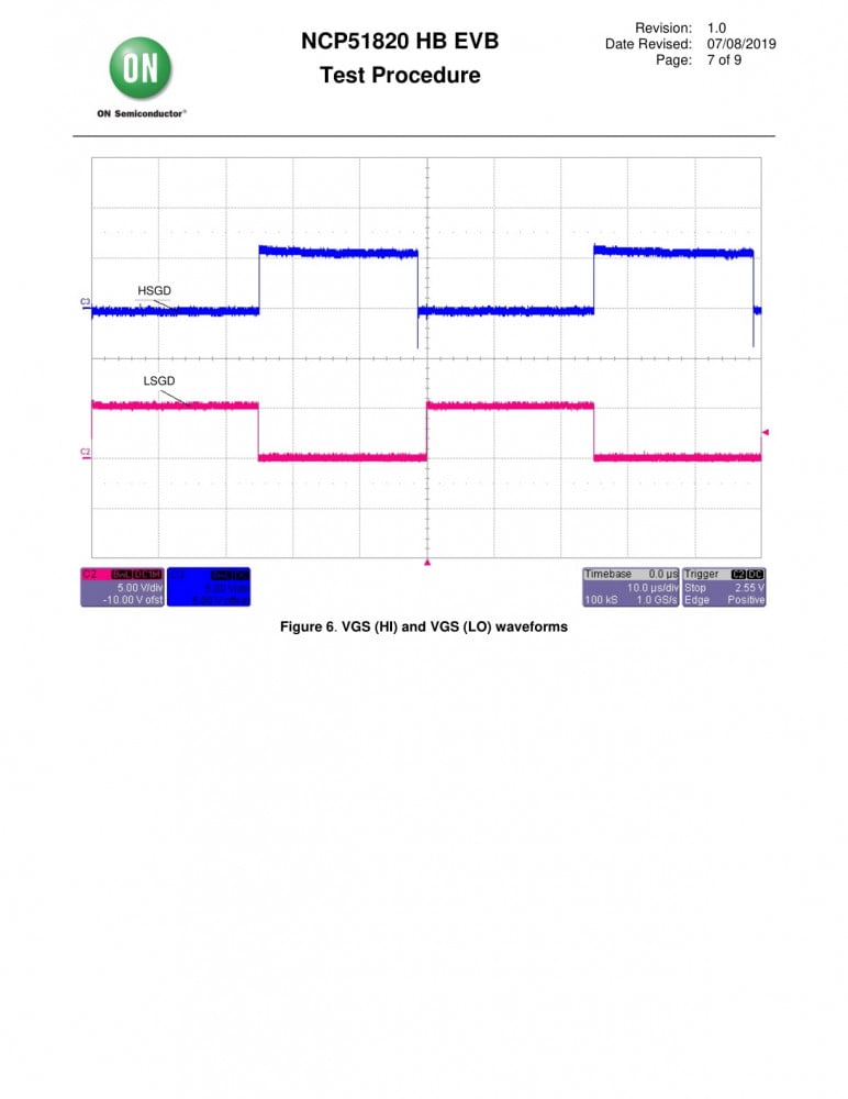 NCP51820 GAN evaluation board document page 7