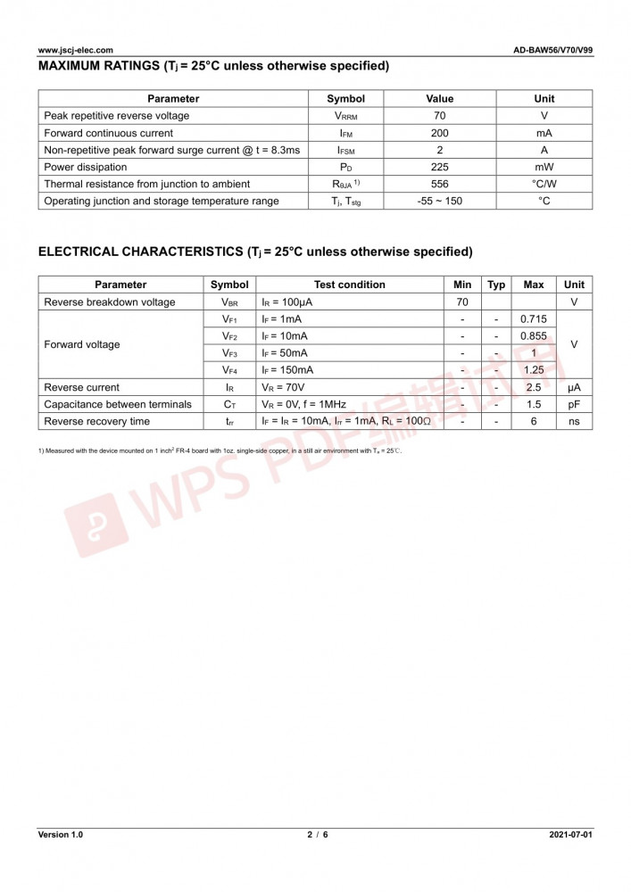 AD-BAV70 datasheet page 2