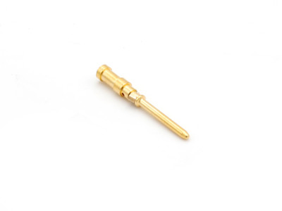 Heavy-Duty Turned Crimp Contact for 10A Inserts and Modules, Female, Silver (Ag) Plated Copper Alloy, 0.75mm² (18 AWG), 100 per Bag