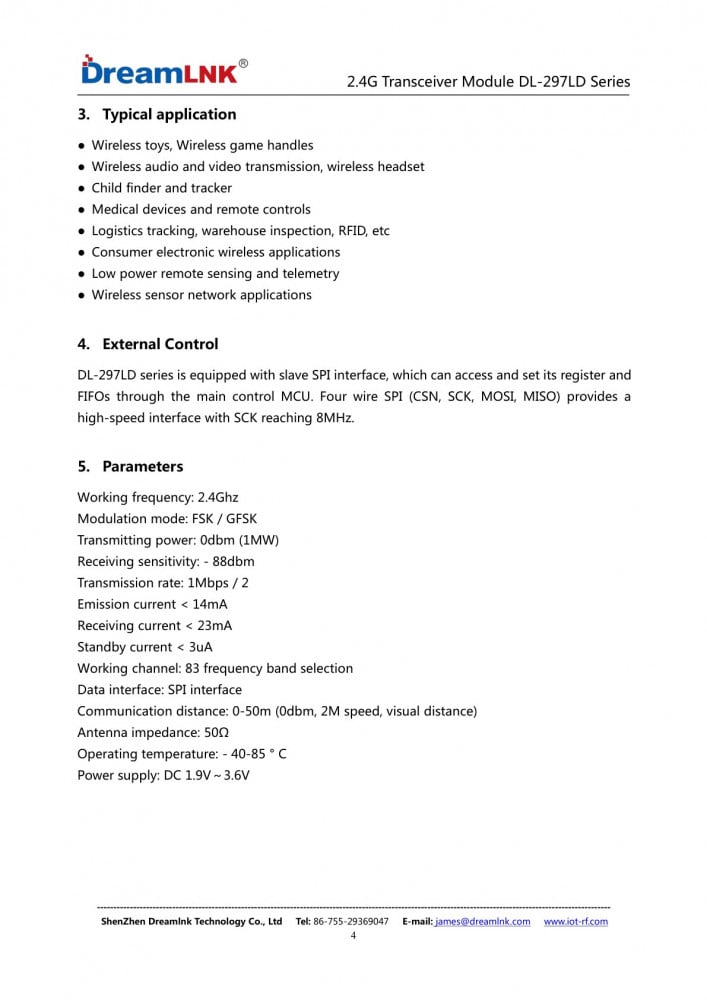 DL-297LDA-S datasheet page 4