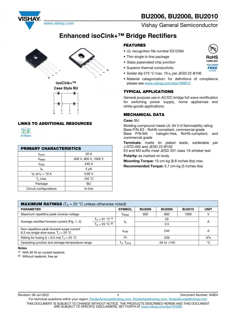 BU20 technical document page 1