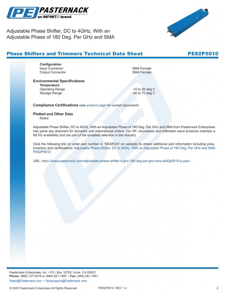 PE82P5010 technical document page 2