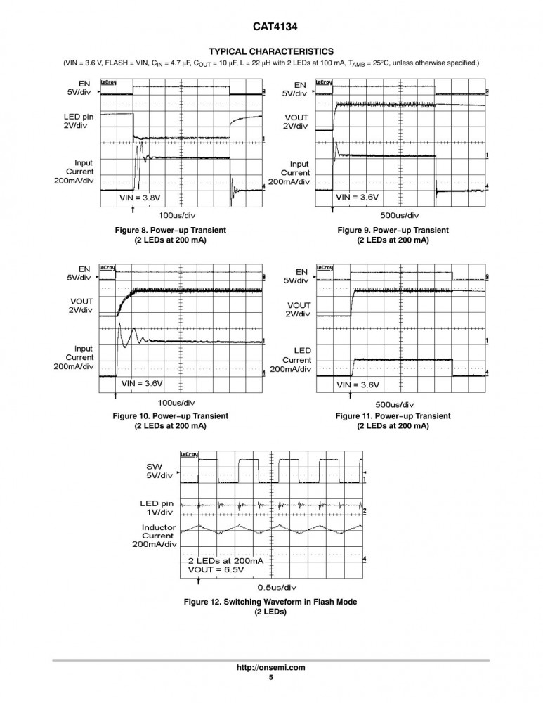CAT4134 datasheet page 5