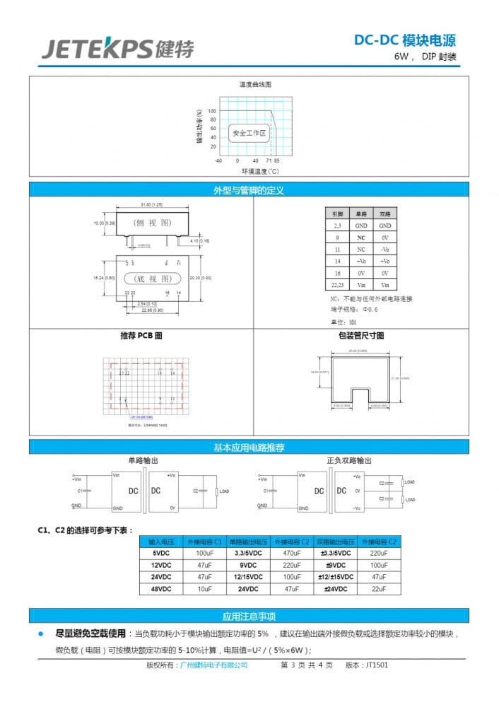 JETEKPS J06M24S03B datasheet page 3