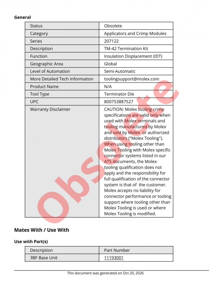 622007700 tooling document page 2