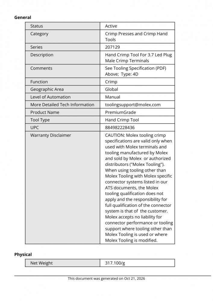 MOLEX 638235800 tooling document image, page 2