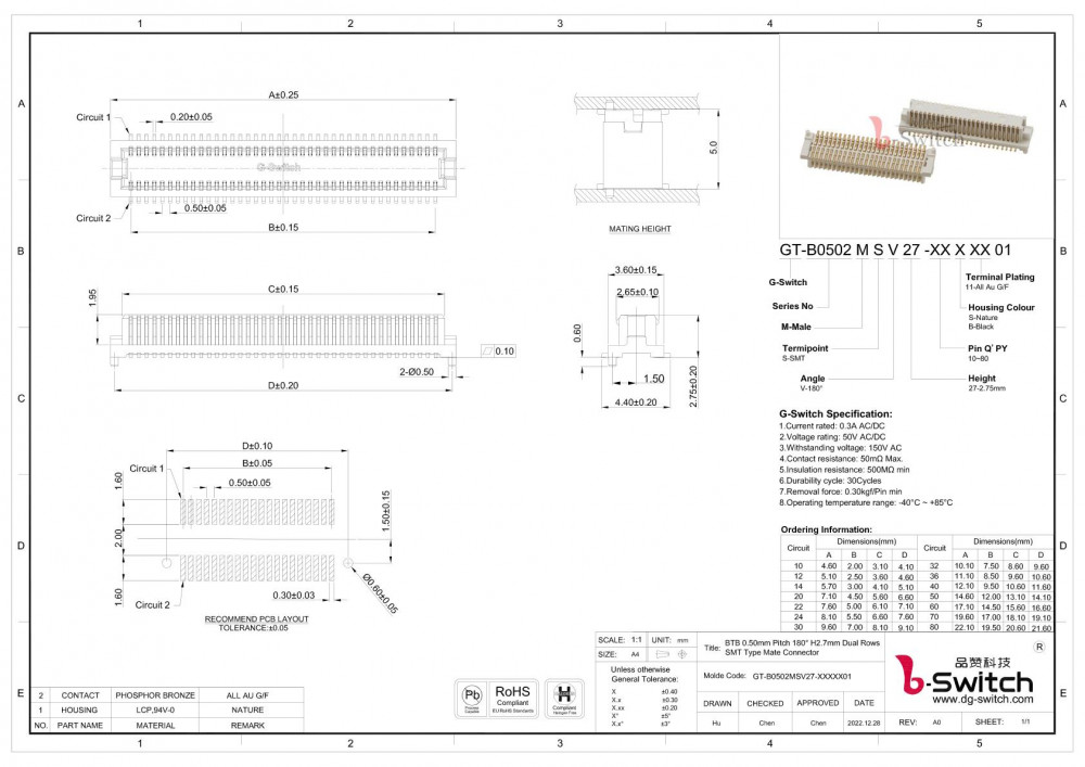 GT-B0502MSV27-80S1101 technical drawing