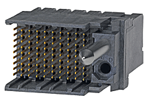 Impact 100 Ohm 3 Pair Right-Angle Male Header, Left Guided, Open Endwall, 16 Columns, 144 Circuits, Pin Length 4.90mm, Plated Through Hole Dimension 0.46mm, Lead Free
