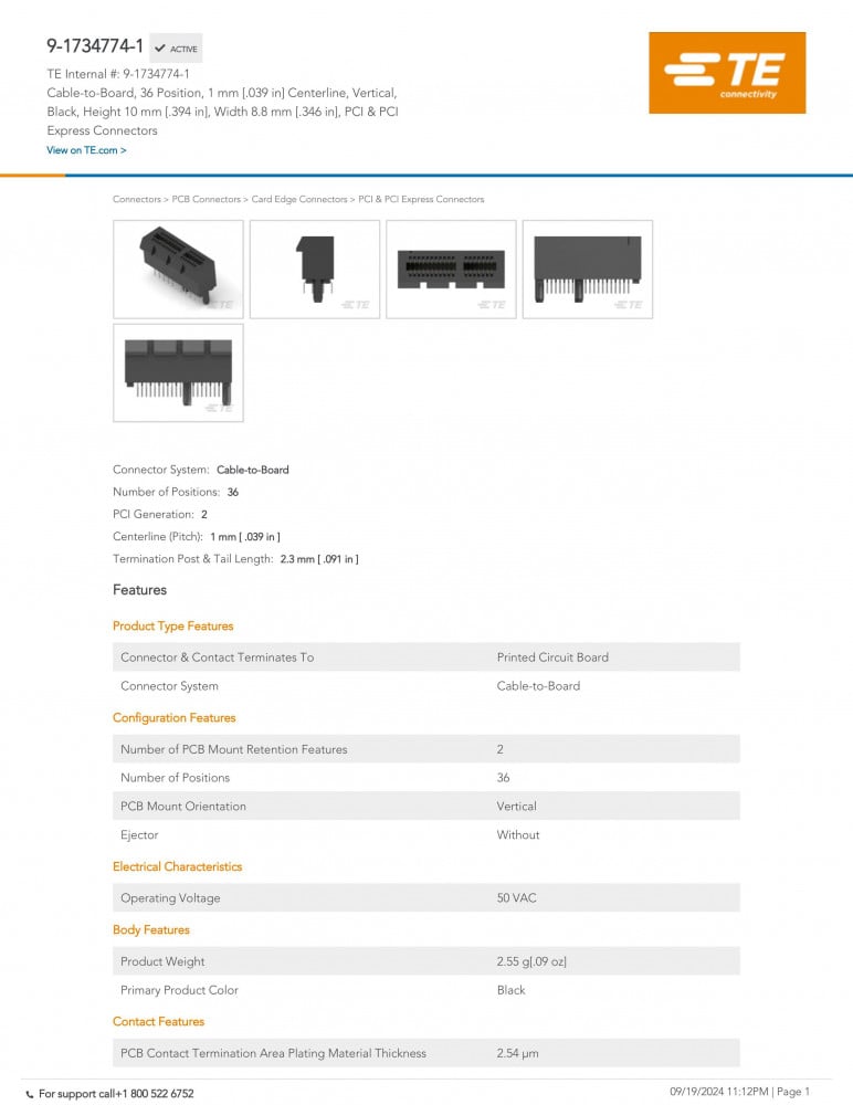 9-1734774-1 technical document page 1