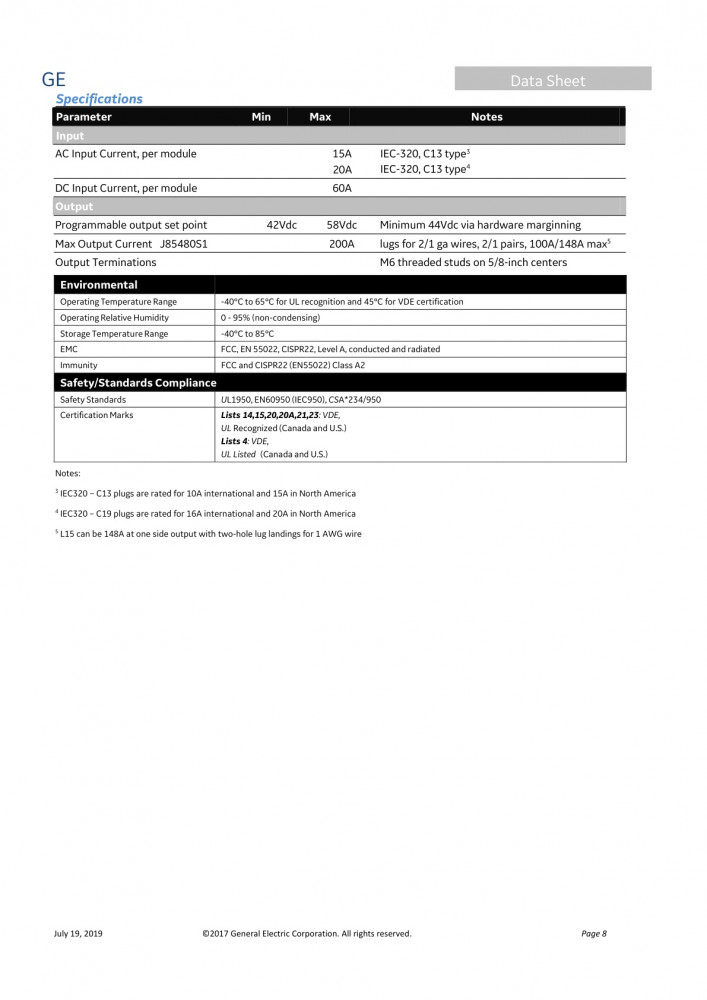ABB J85480S1 technical document page 8