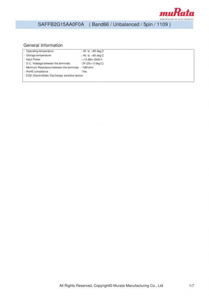 SAFFB2G15AA0F0AR1X datasheet page 2