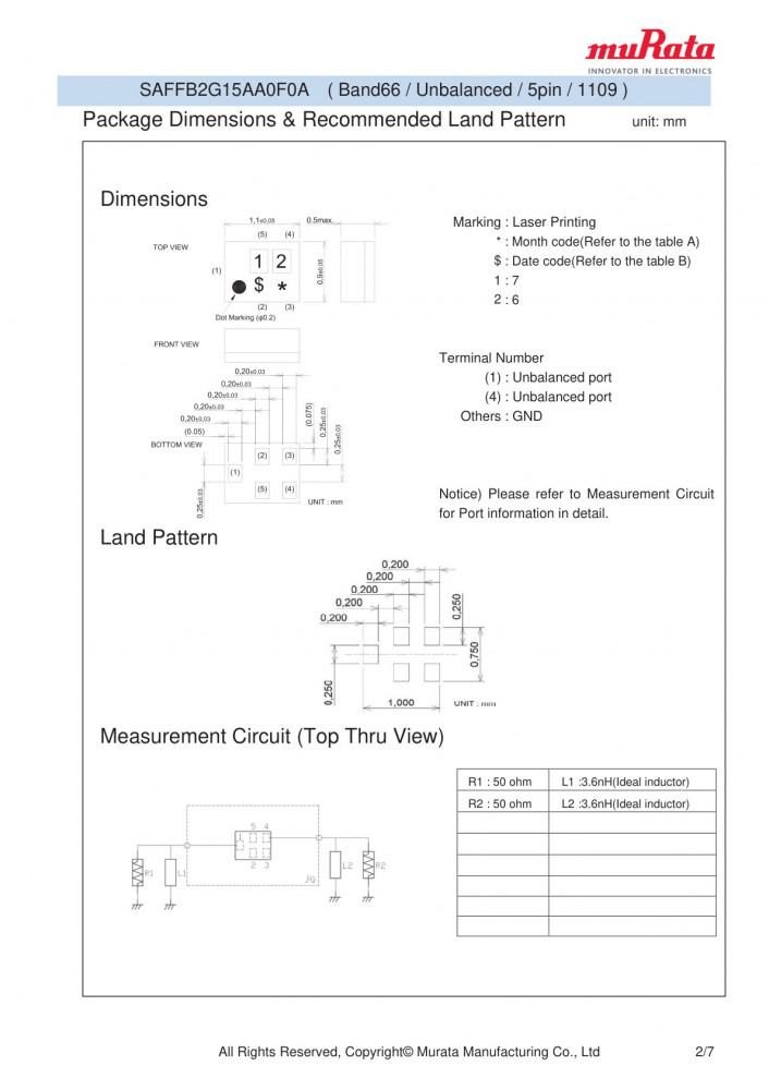 SAFFB2G15AA0F0AR1X datasheet page 3