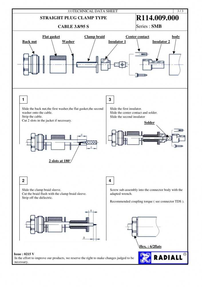 Radiall R114009000 technical document, page 3