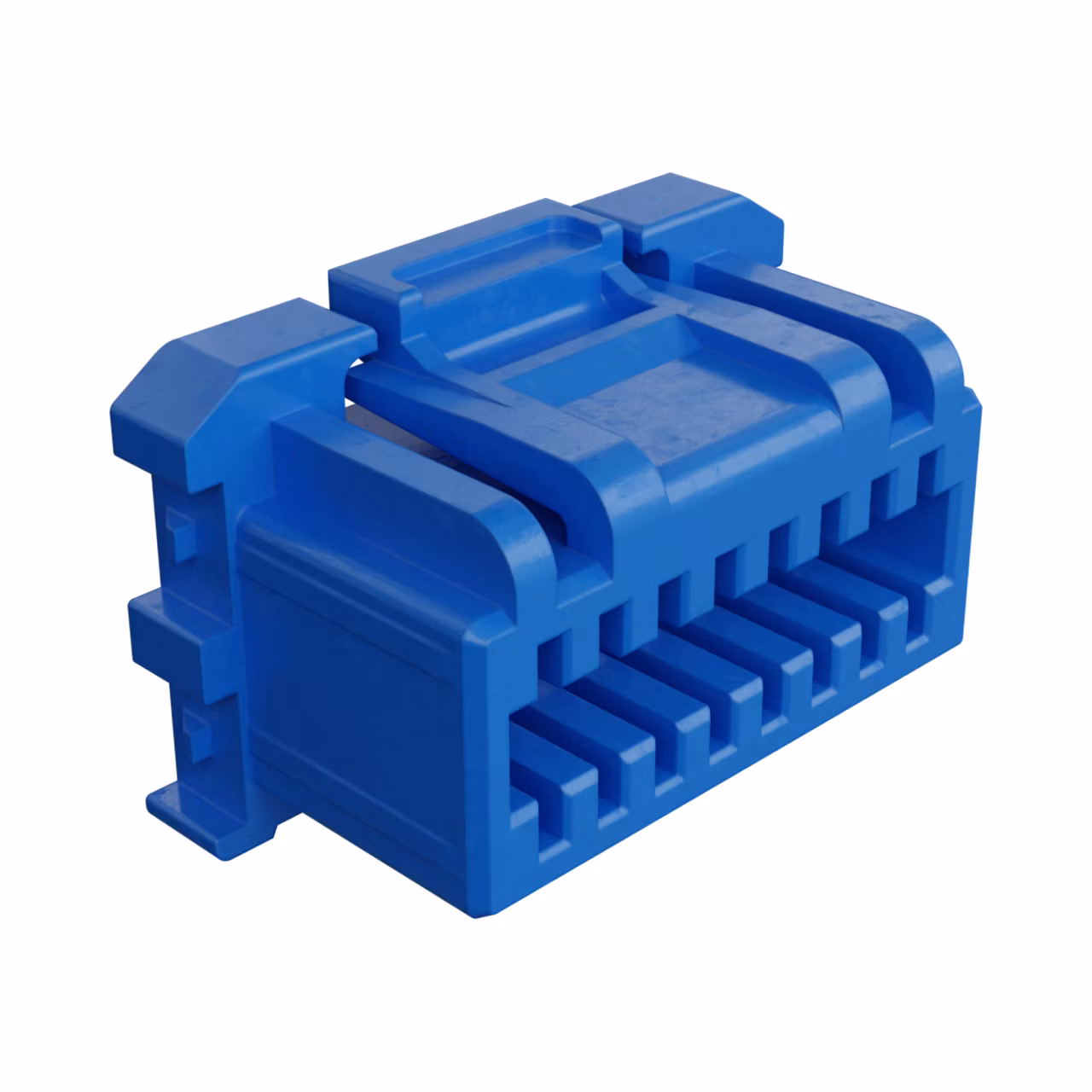 Micro-Lock Plus TPA Type Receptacle Housing, 1.25mm Pitch, Dual Row, Positive Lock, 16 Circuits, Blue for sale