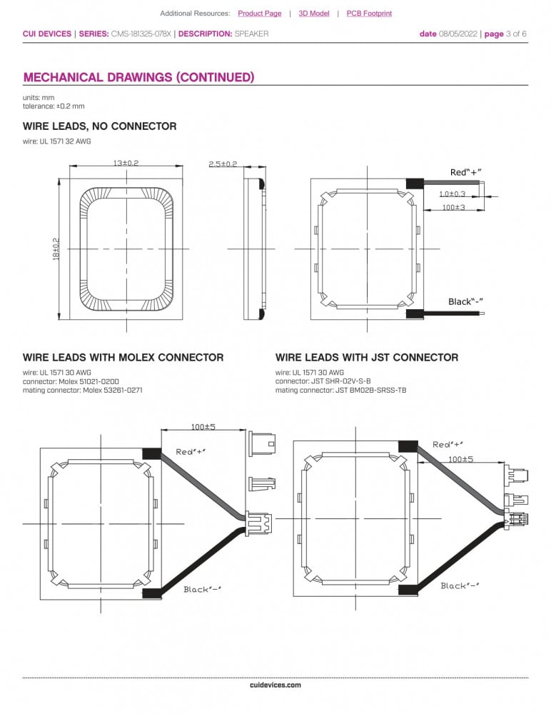 CMS-181325-078L100 datasheet page 3
