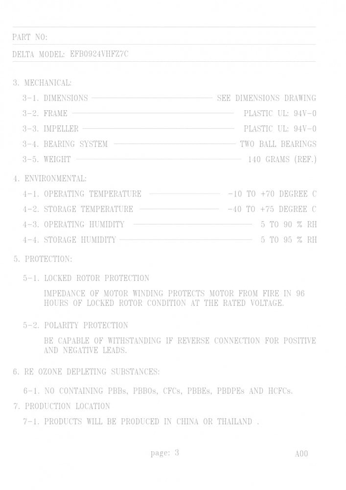 EFB0924VHFZ7C specification page 5