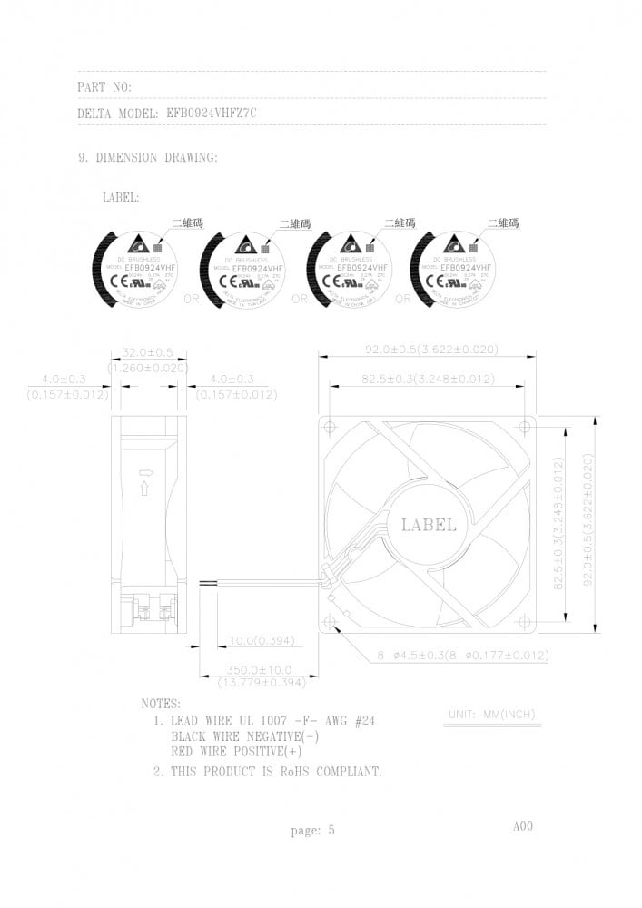 EFB0924VHFZ7C specification page 7