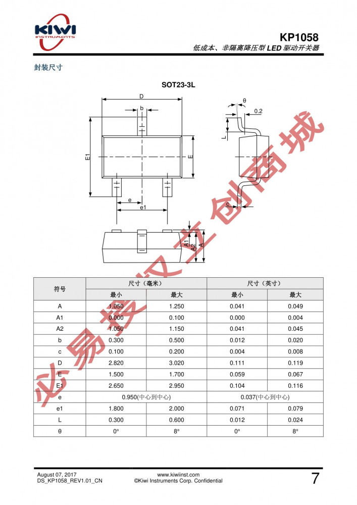 KP1058LGA datasheet page 7