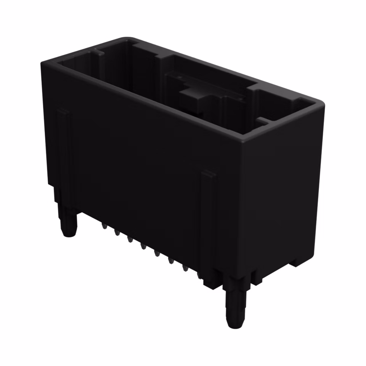 Mini50 Unsealed Vertical Header, UL 94 HB, Dual Row, 16 Circuit, Polarization Option A, Black, Tape and Reel for sale