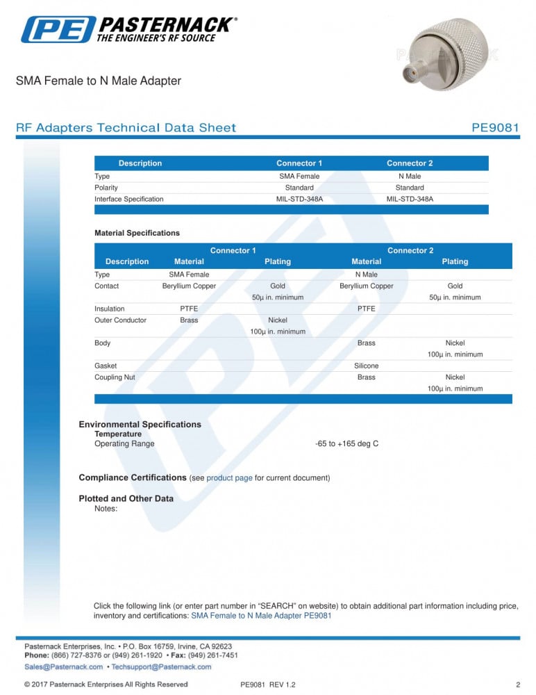 PE9081 technical document page 2