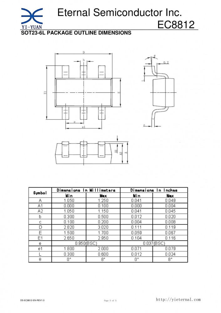 EC8812 datasheet page 5