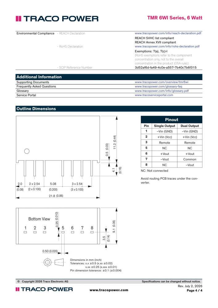 TMR 6WI technical document page 4