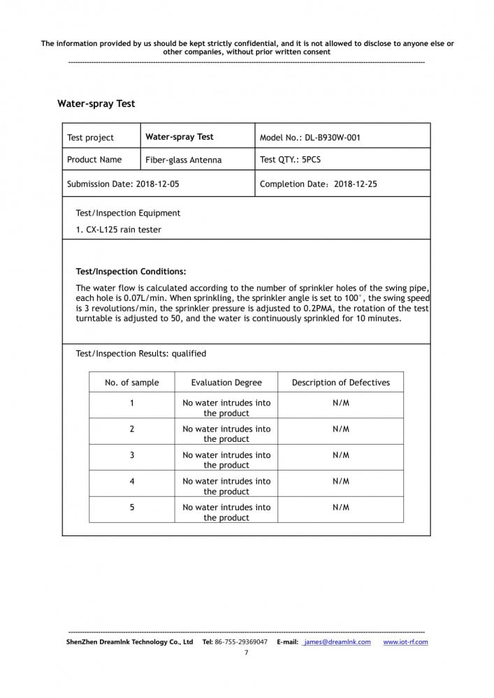 DL-B930W-001 specification page 7