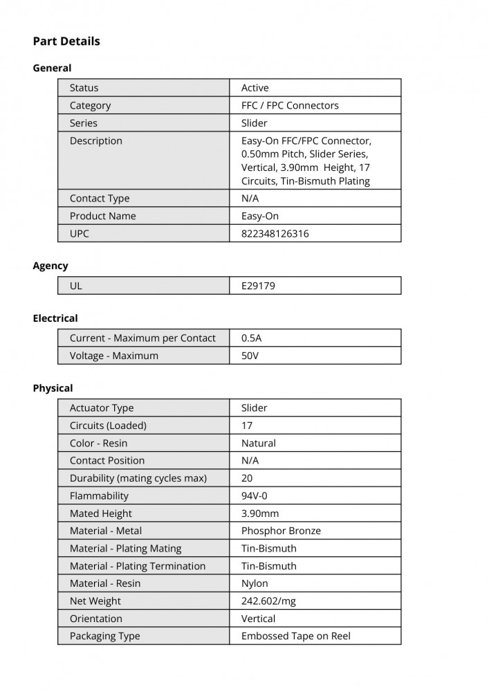 Technical document image 2 for MOLEX 525591772