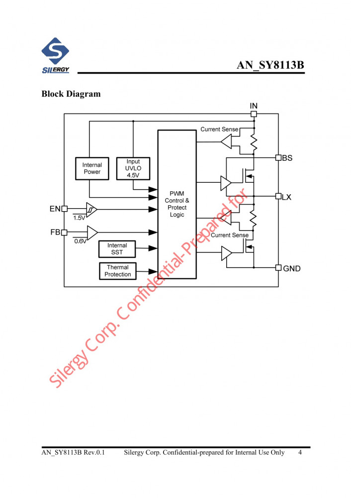 SY8113BADC datasheet page 4