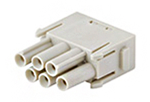 Heavy-Duty Crimp Contact Insert, Female, 10-Pole, 16A, for Crimp Contacts, Size 6B «44x27»