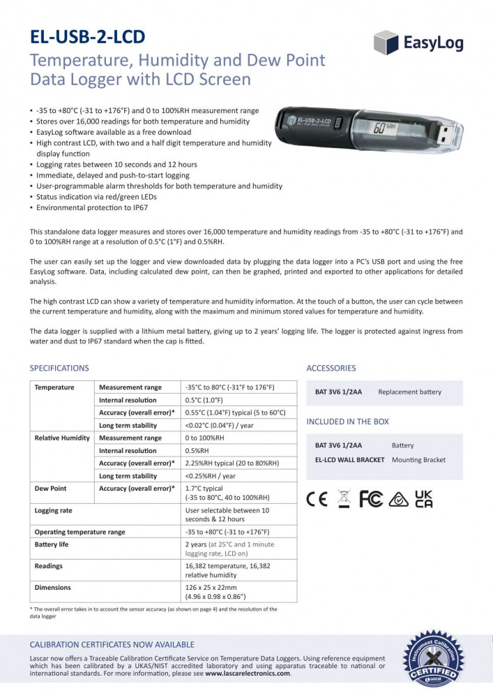 EL-USB-2-LCD technical document page 1