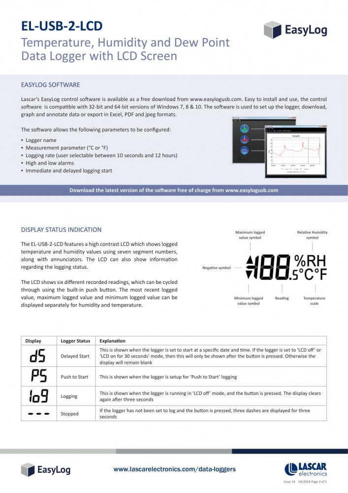 EL-USB-2-LCD technical document page 2