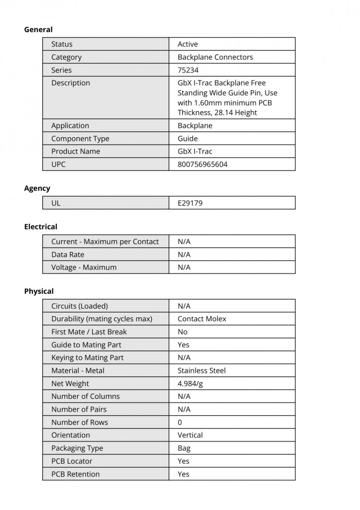 Product documentation image 2 for MOLEX 752340478