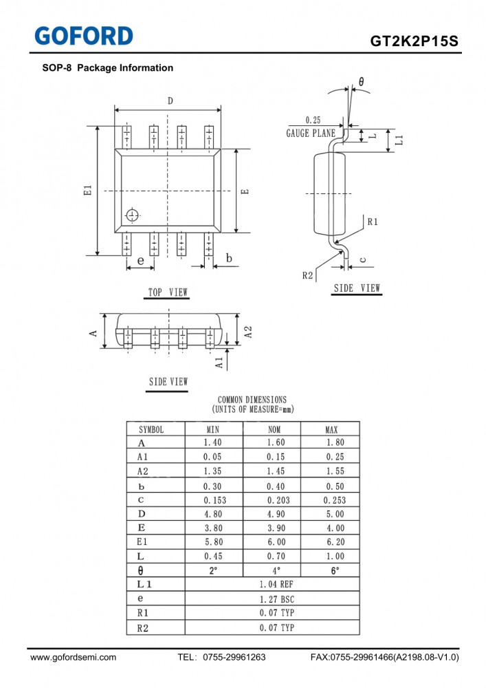 GT2K2P15S datasheet page 6