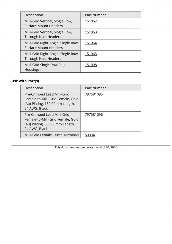 MOLEX Milli-Grid application specification page 3
