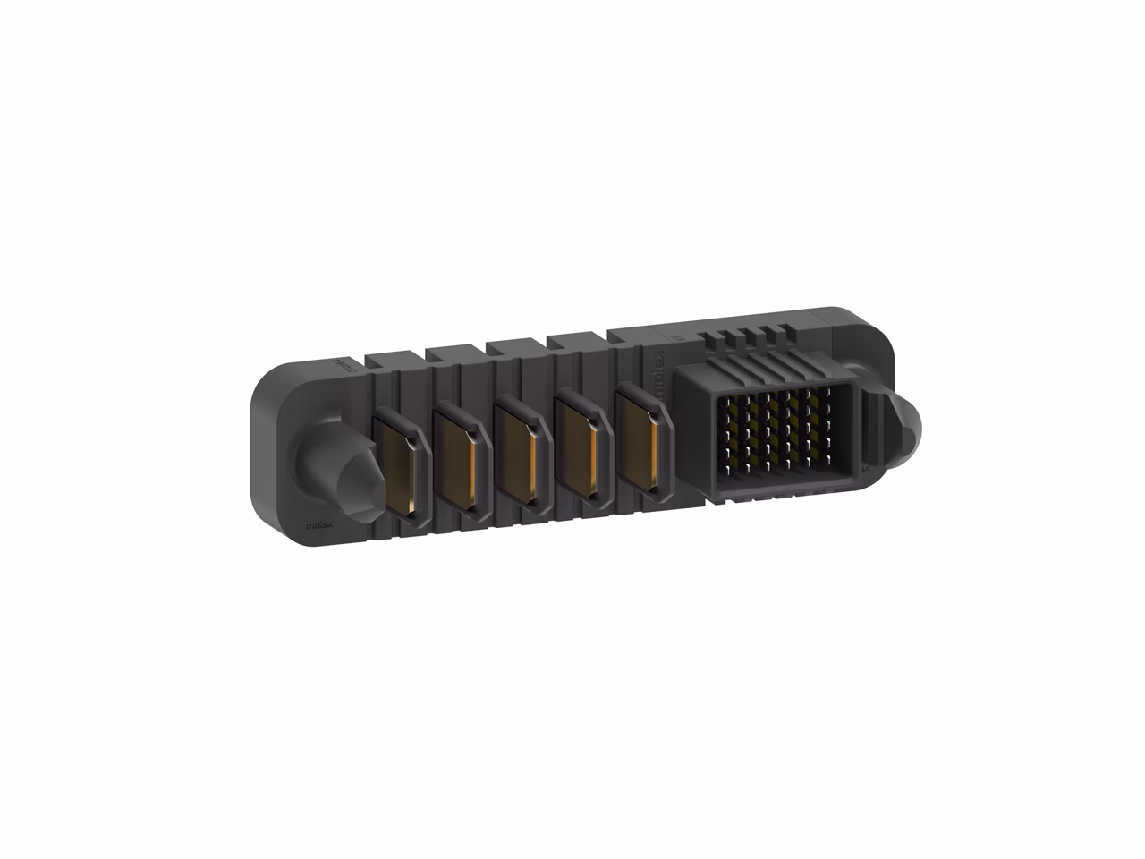 KK 254 PC Board Connector, Top Entry, End-to-End Stackable, with Cat Ear Terminal, 0.38µm Gold (Au) Plating, 9 Circuits, with Hooks