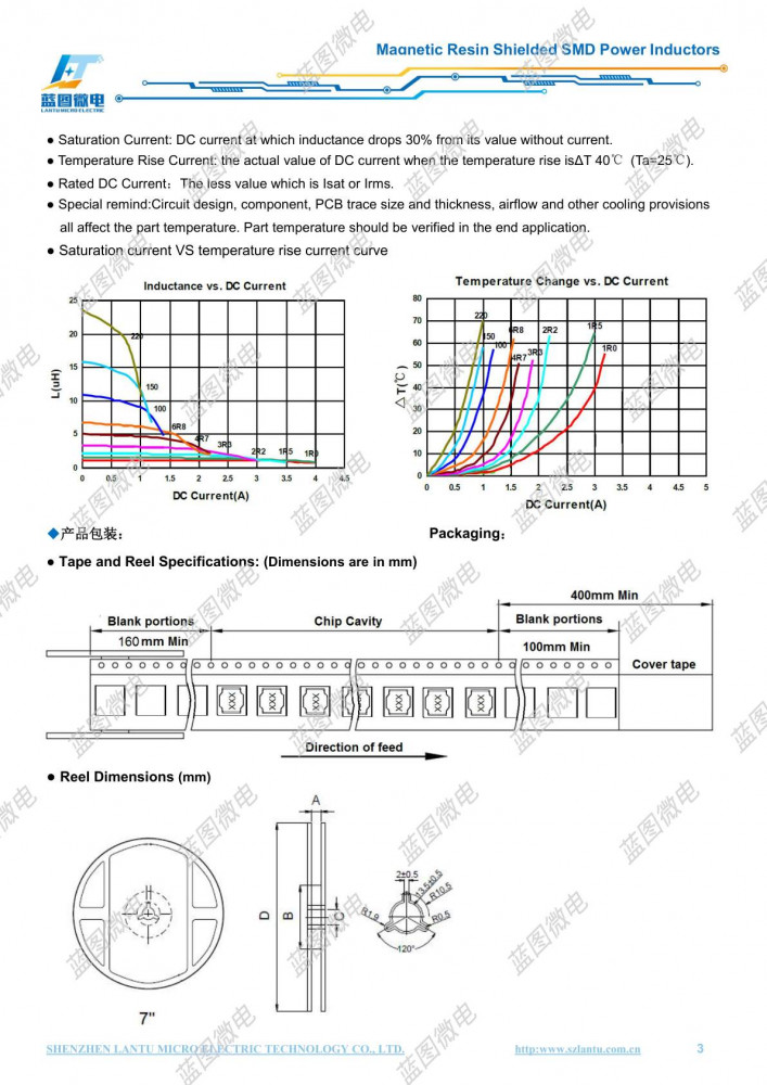 SNR3015-470MT datasheet page 3