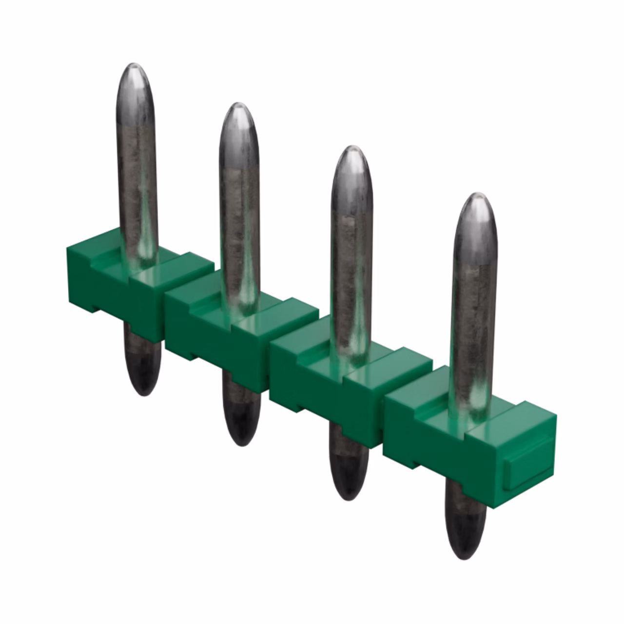 5.00mm Pitch Eurostyle Vertical PCB Pin Header, Breakable, 4 Circuits for sale
