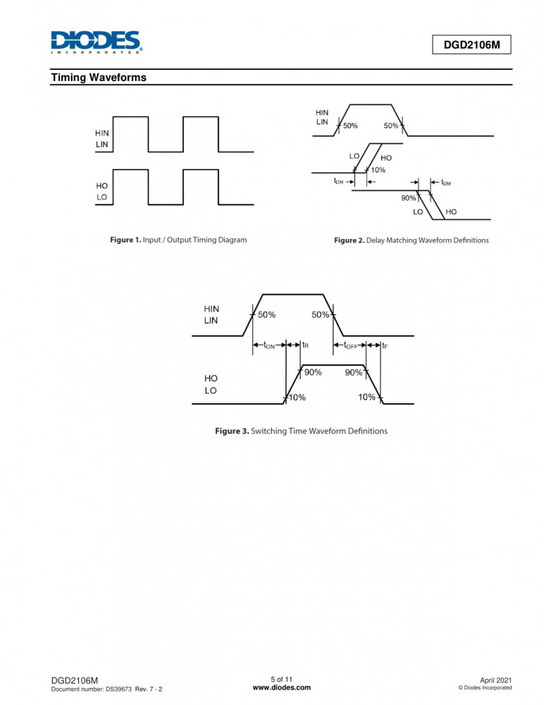 DGD2106MS8-13 datasheet page 5